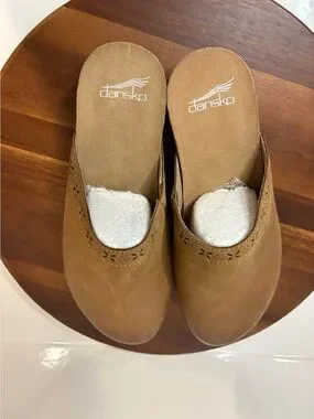Dansko | Shoes | Dansko Leather Mule Clogs Brown Slip On Comfort Shoes ...